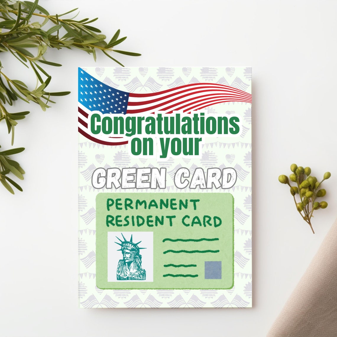Congratulations on Your Green Card, Congratulation American US Citizen ...