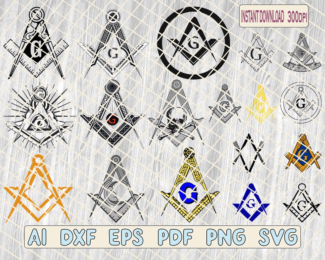 Masonic Svg Bundle, Freemason Svg, 18 Bundle Designs, Masonic ...