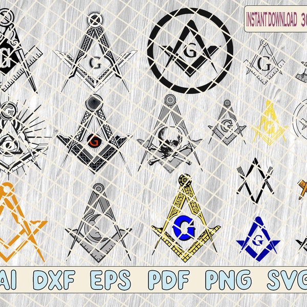 Masonic Svg - Etsy