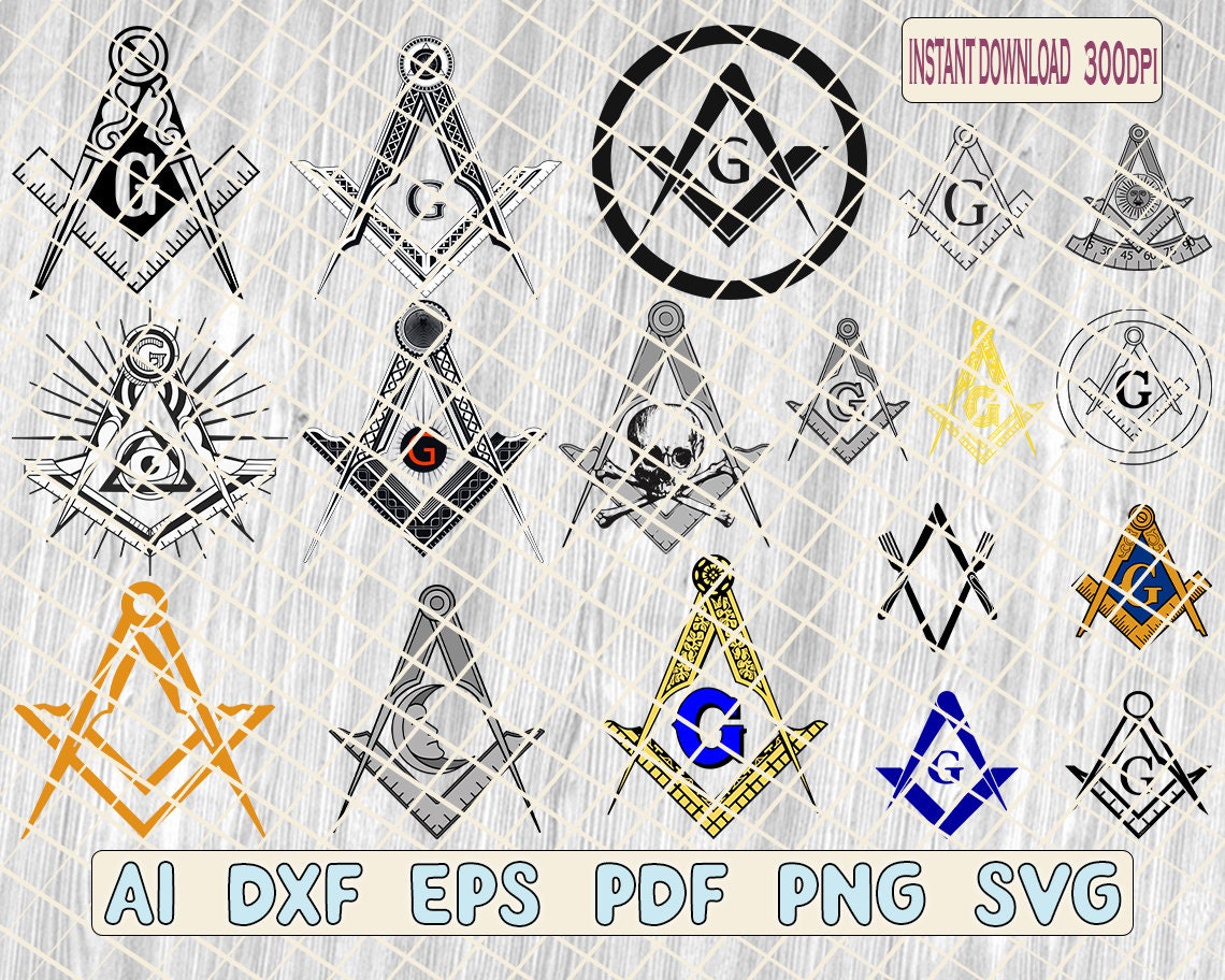 Masonic Svg Bundle, Freemason Svg, 18 Bundle Designs, Masonic ...