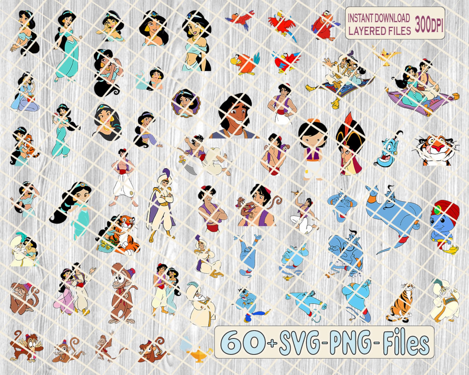 Aladdin Svg, Jasmine Svg Bundle, Princess Jasmine Svg, Magic Carpet ...
