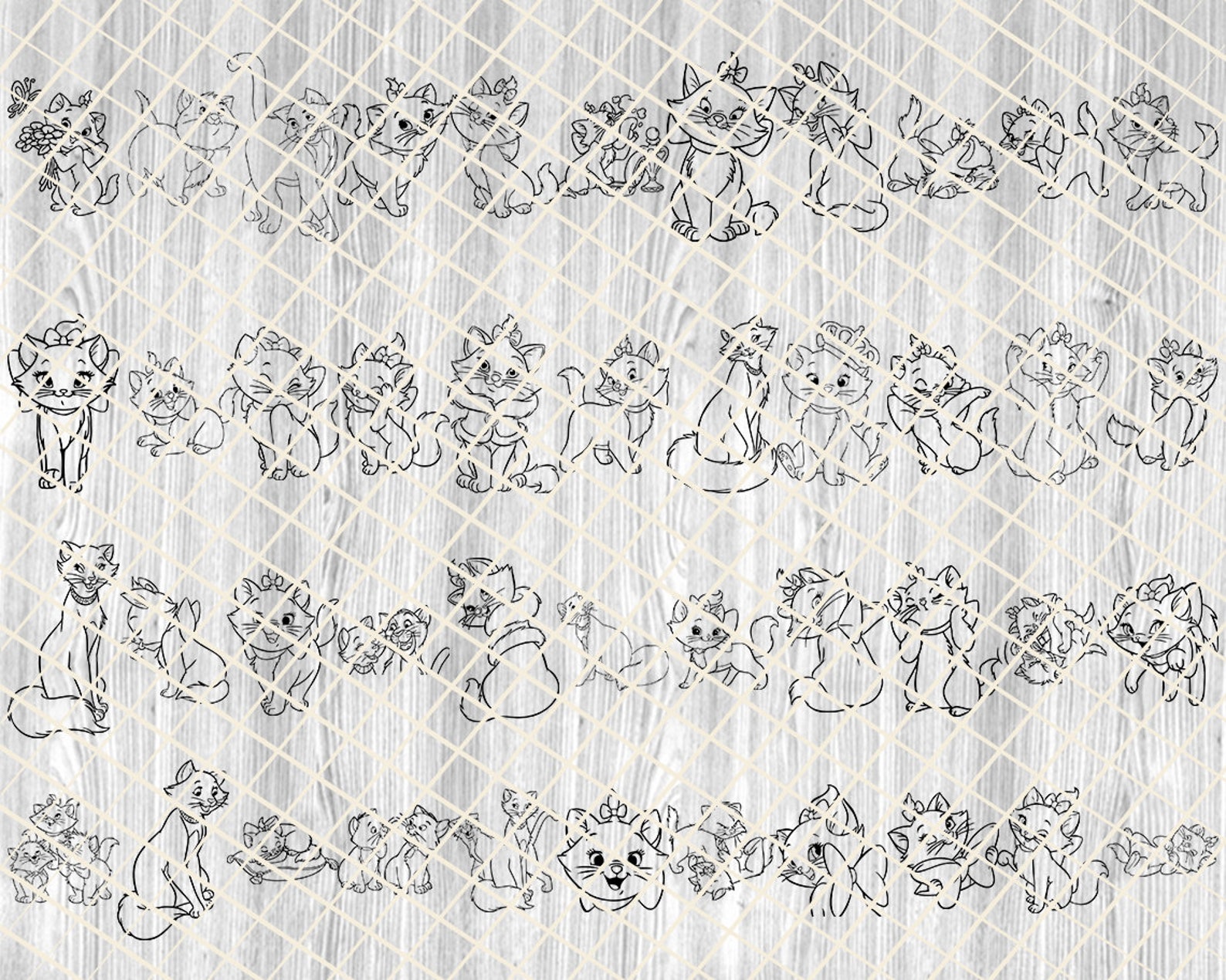 Aristocats SVG Bundle, Marie Svg, Layered Svg, Cat Svg, Aristocats Png ...