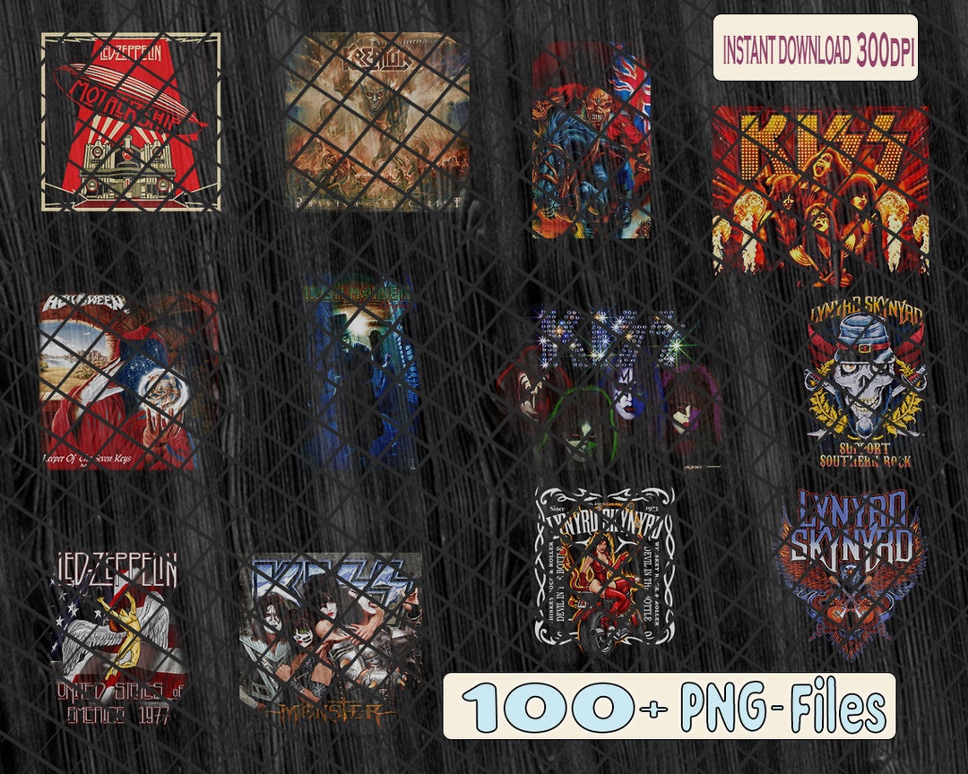 100+ Tshirt Rockband Graphic Designs | Halftone Vintage Design | Rock ...