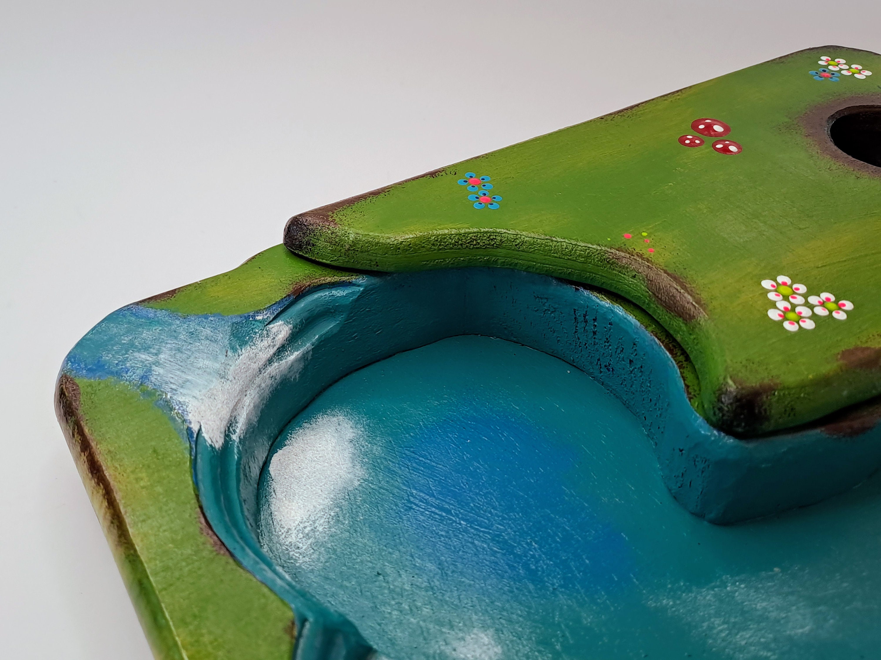 Wooden Burrow/shelter, With a Pond/lake/lagoon/pool, River. Habitat ...