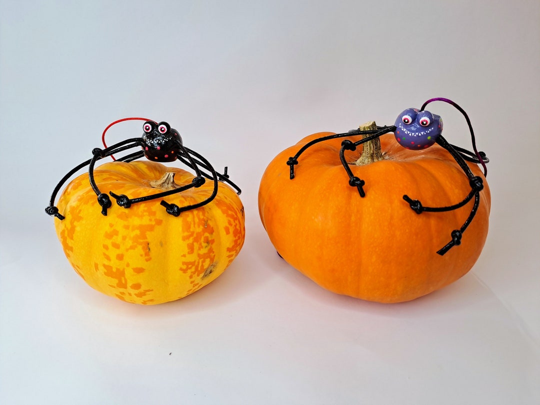 Wooden Cute Spider With a Fabric Cord for Hanging/swinging. Durable and ...