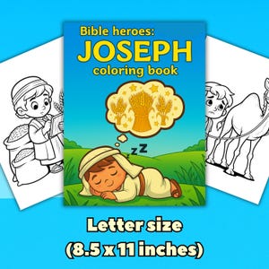 Joseph Bible Story Coloring Book for Kids | Christian Coloring Pages ...