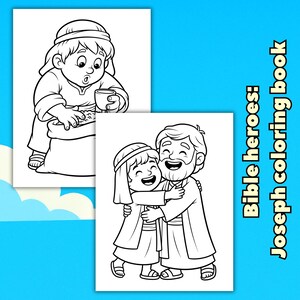 Joseph Bible Story Coloring Book for Kids | Christian Coloring Pages ...