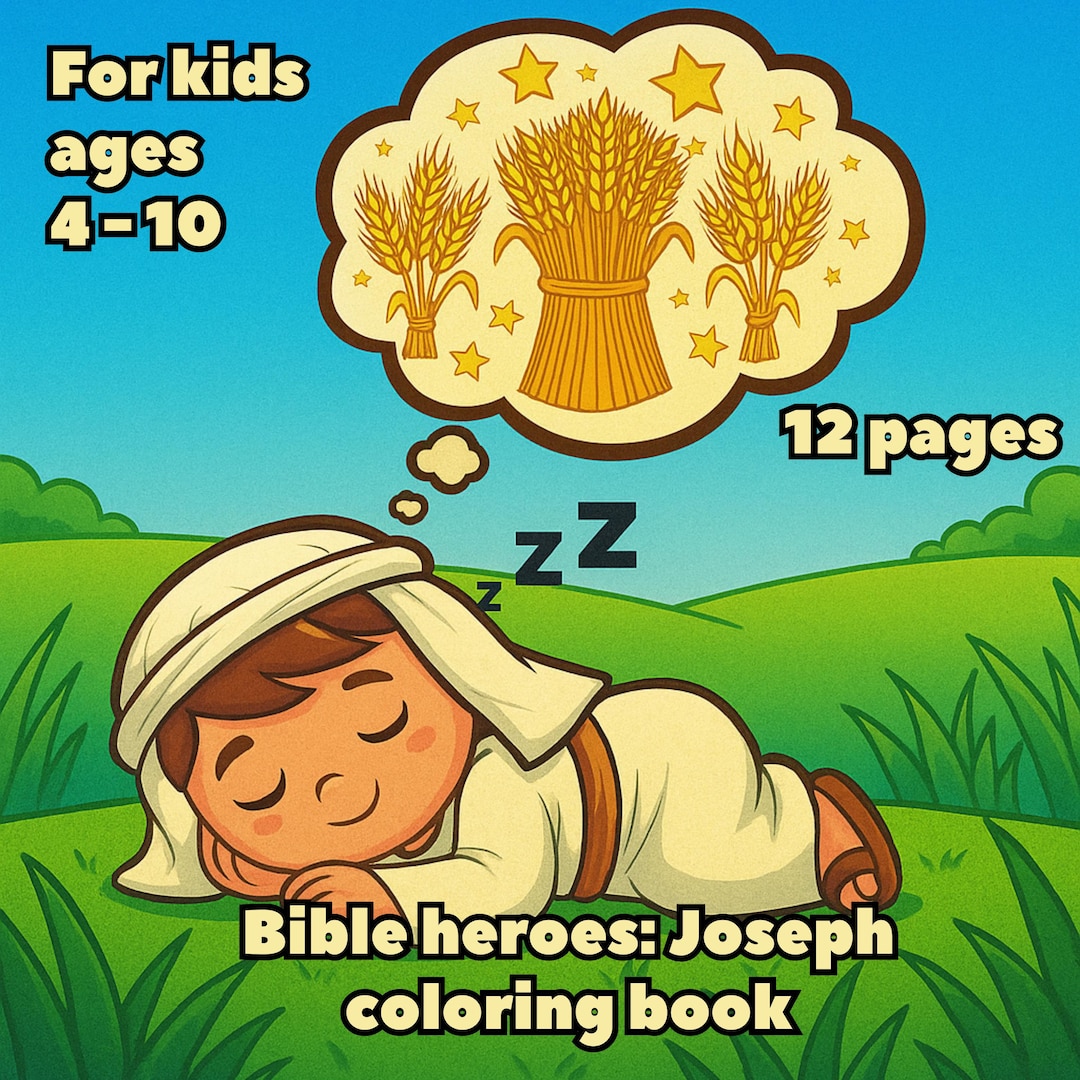 Joseph Bible Story Coloring Book for Kids | Christian Coloring Pages ...