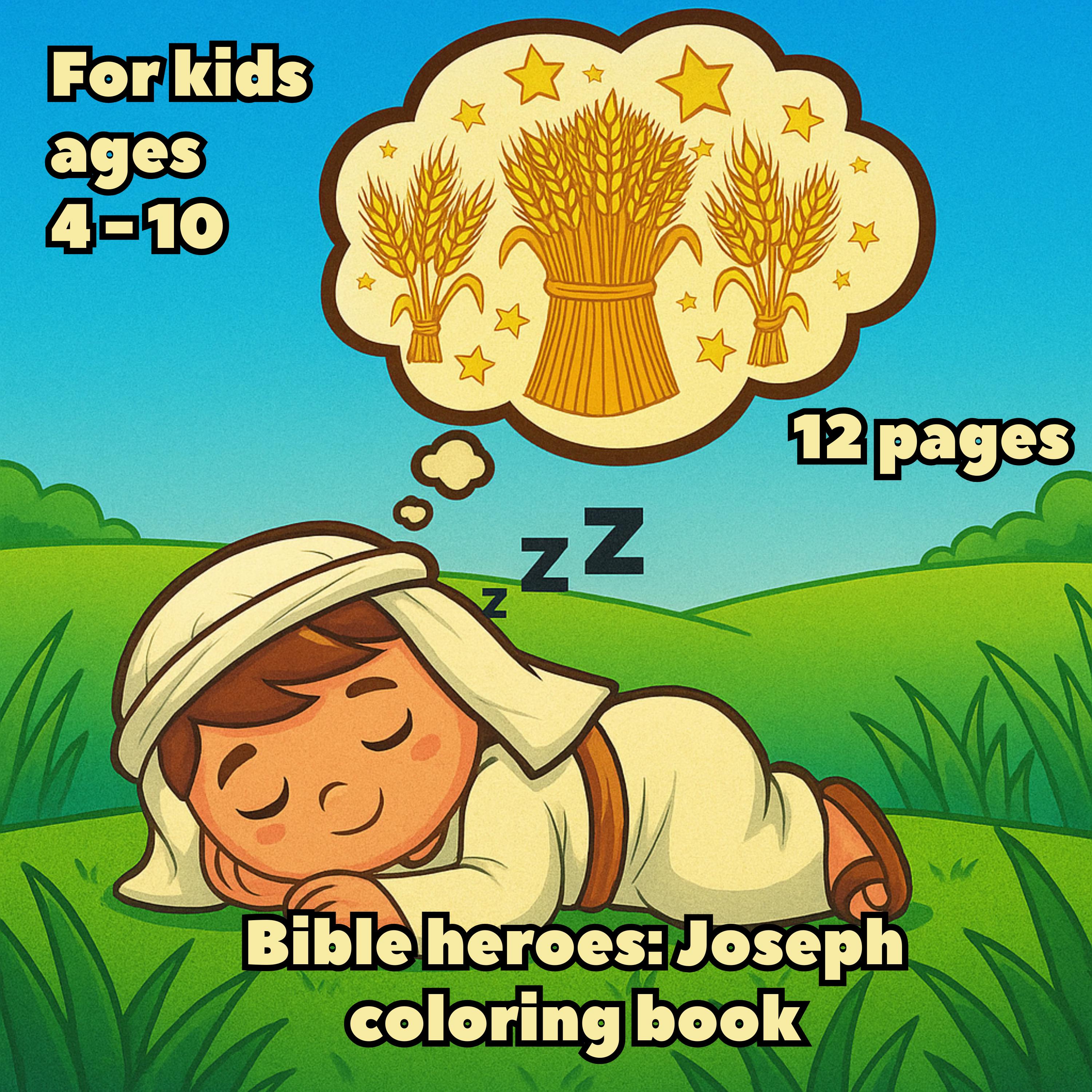 Joseph Bible Story Coloring Book for Kids | Christian Coloring Pages ...