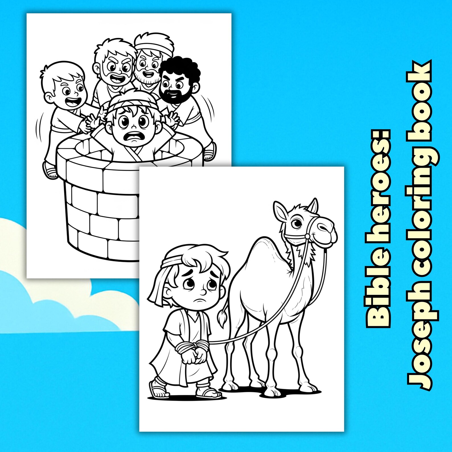 Joseph Bible Story Coloring Book for Kids | Christian Coloring Pages ...