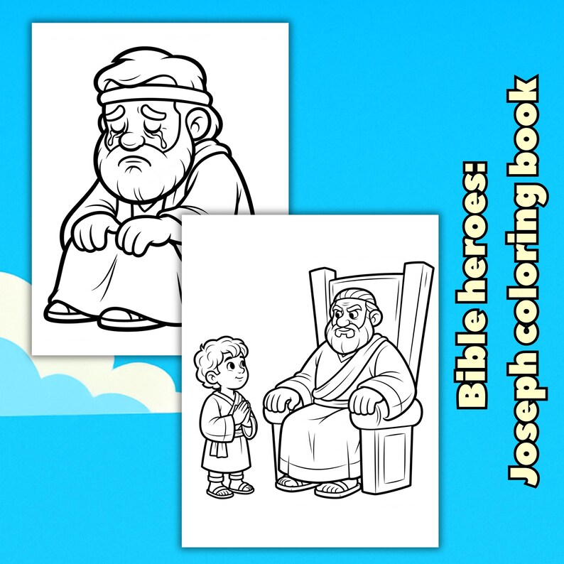 Joseph Bible Story Coloring Book for Kids | Christian Coloring Pages ...