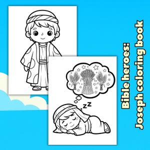 Joseph Bible Story Coloring Book for Kids | Christian Coloring Pages ...