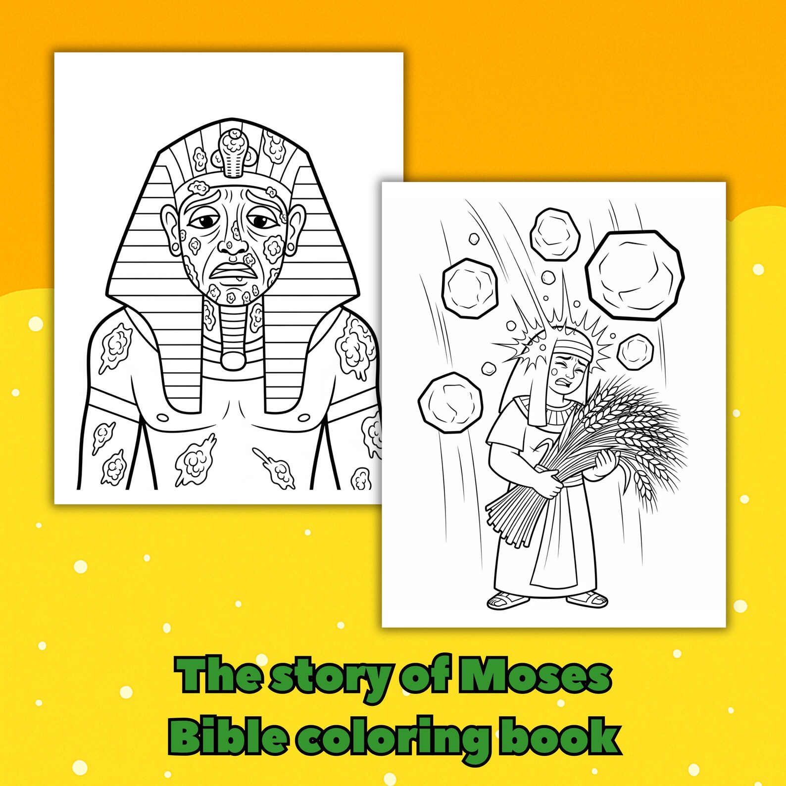 The Story of Moses: a Bible Coloring Book for Kids | Christian Coloring ...