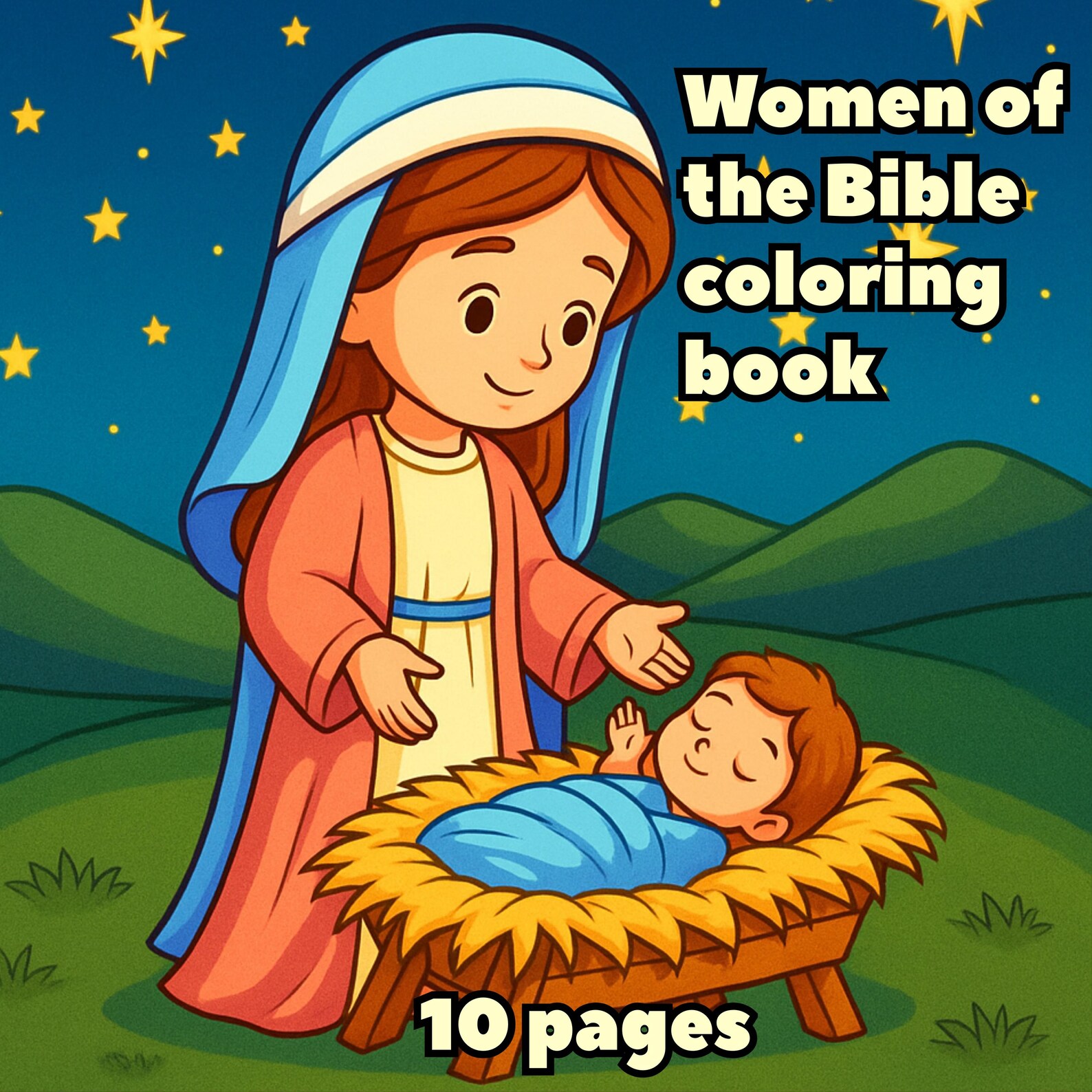 Women of the Bible Coloring Book | Sunday School Printable Coloring ...