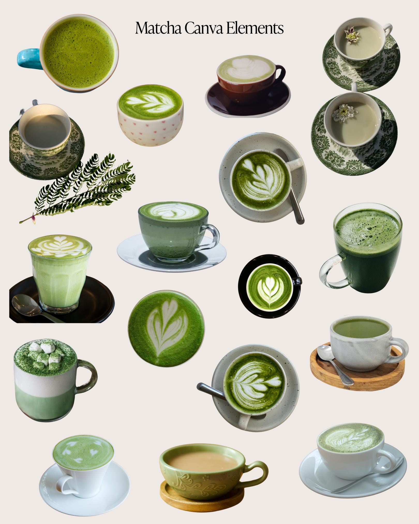 130+ Matcha Elements, Viral Social Media Posts, Trendy Carousels Canva ...