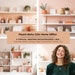 Peach Boho Chic Shelves, Plants Zoom Home Office Background ...