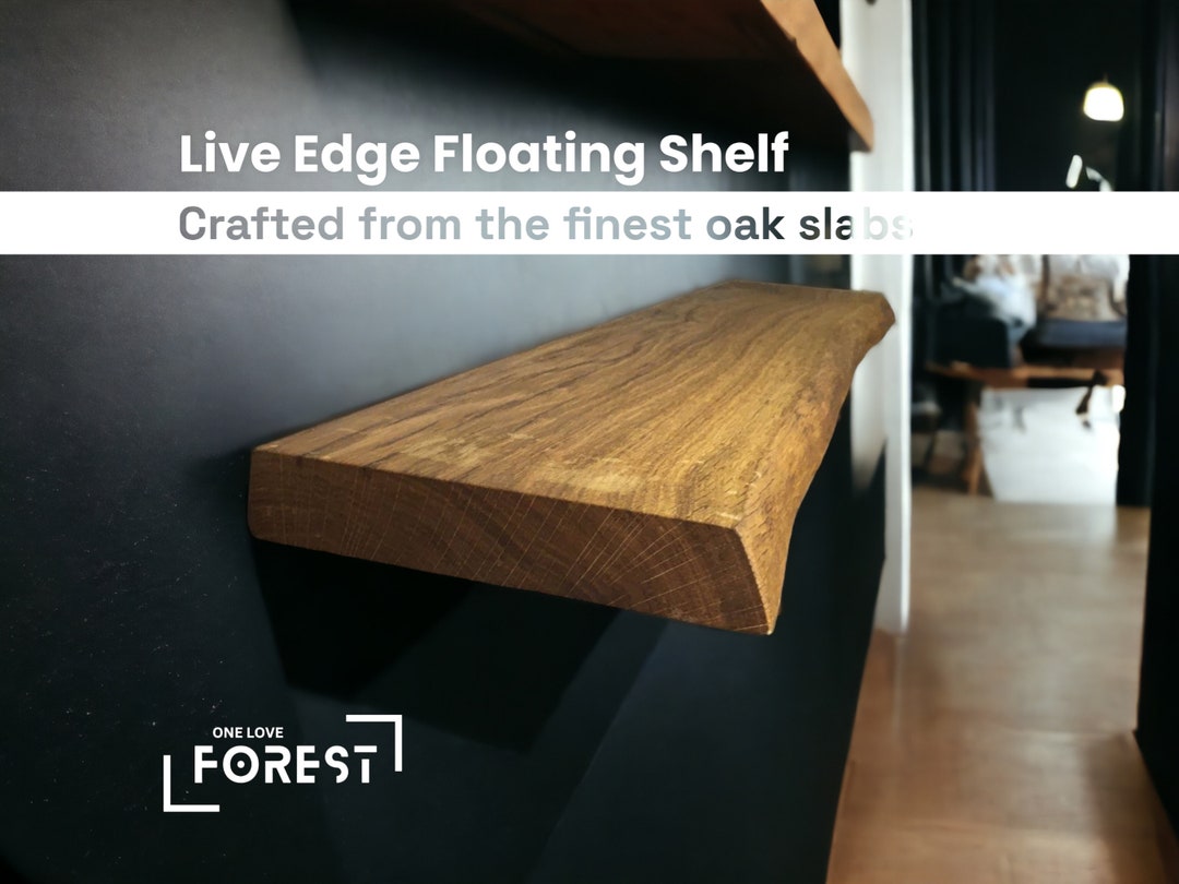 Live Edge Floating Shelves, Custom Shelves, Rustic Shelves, Kitchen ...