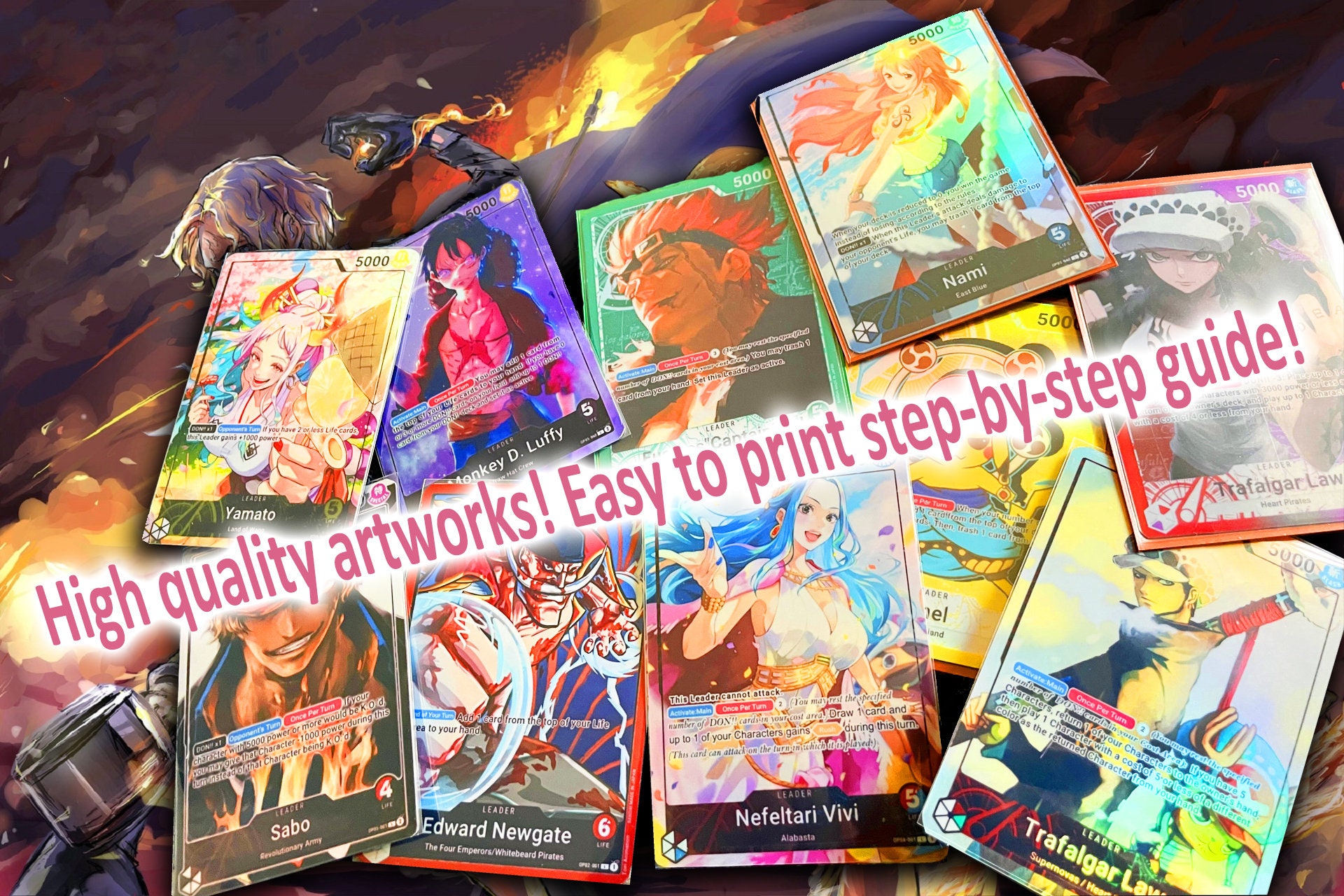 OPTCG Custom Cards Tutorial & Files digital Proxies - Etsy