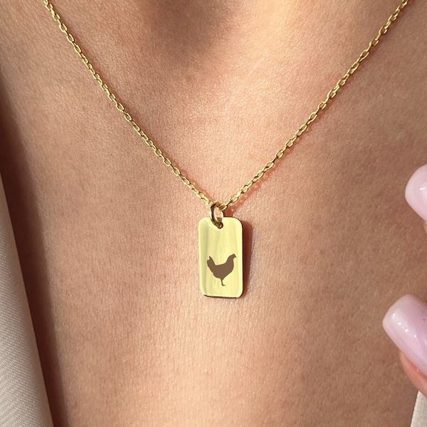 Chicken Necklace - Etsy