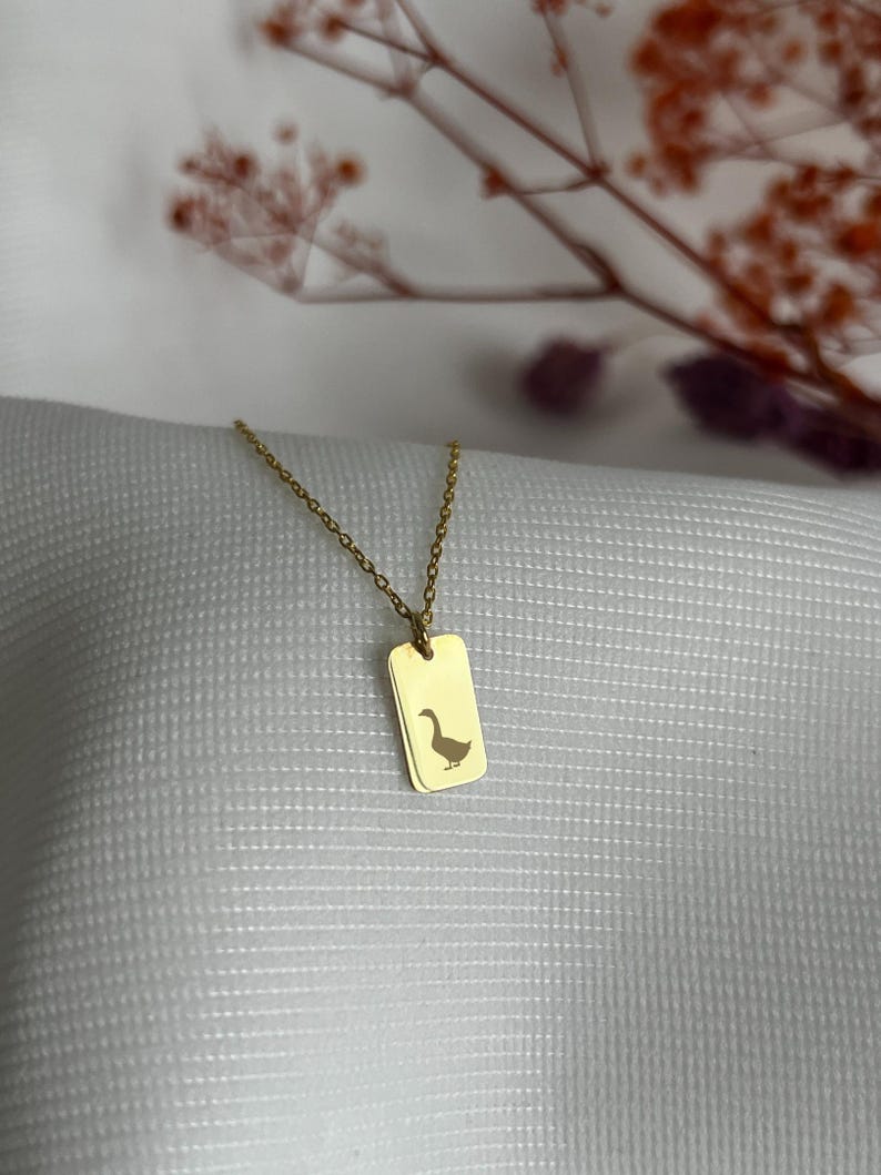 Goose Necklace · 925 Sterling Silver · Farm Animal Jewelry · Tag ...