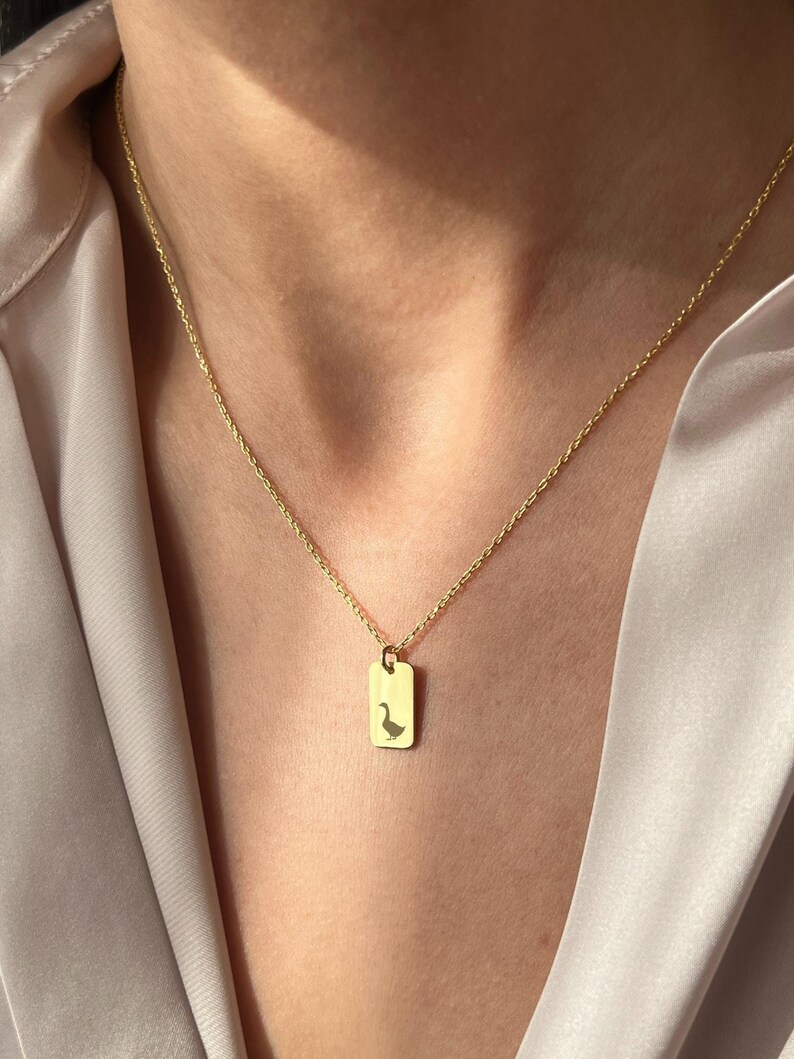 Goose Necklace · 925 Sterling Silver · Farm Animal Jewelry · Tag ...