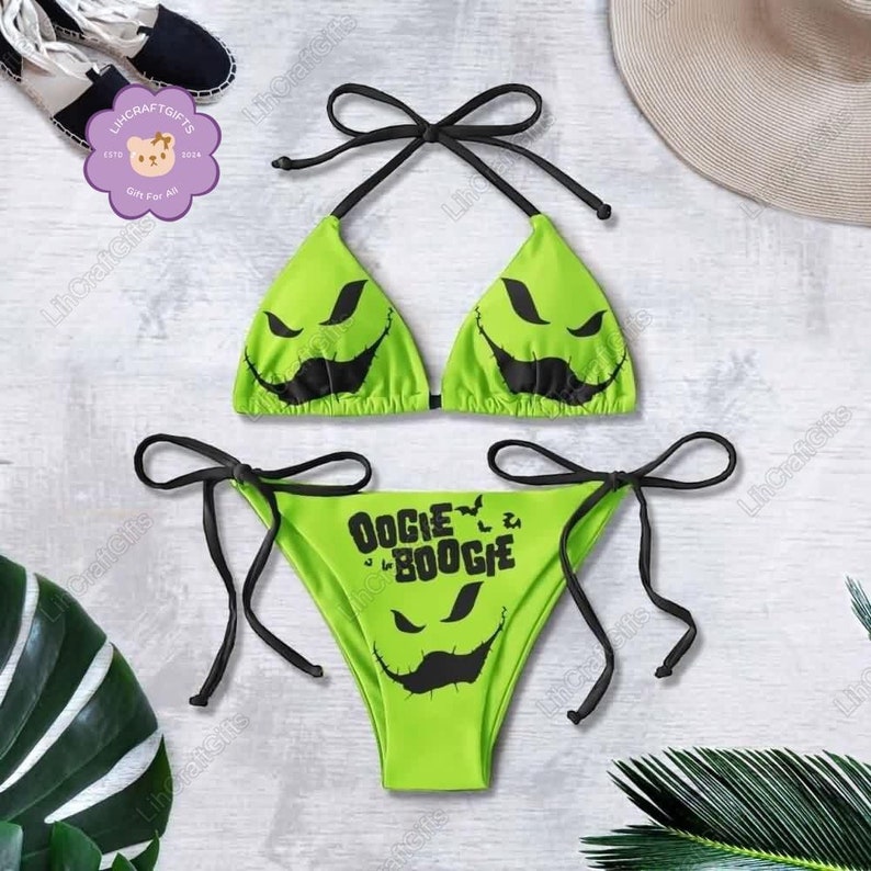 Halloween Oogie Boogie Bikini, Oogie Boogie Swimsuit, Boogie Man ...