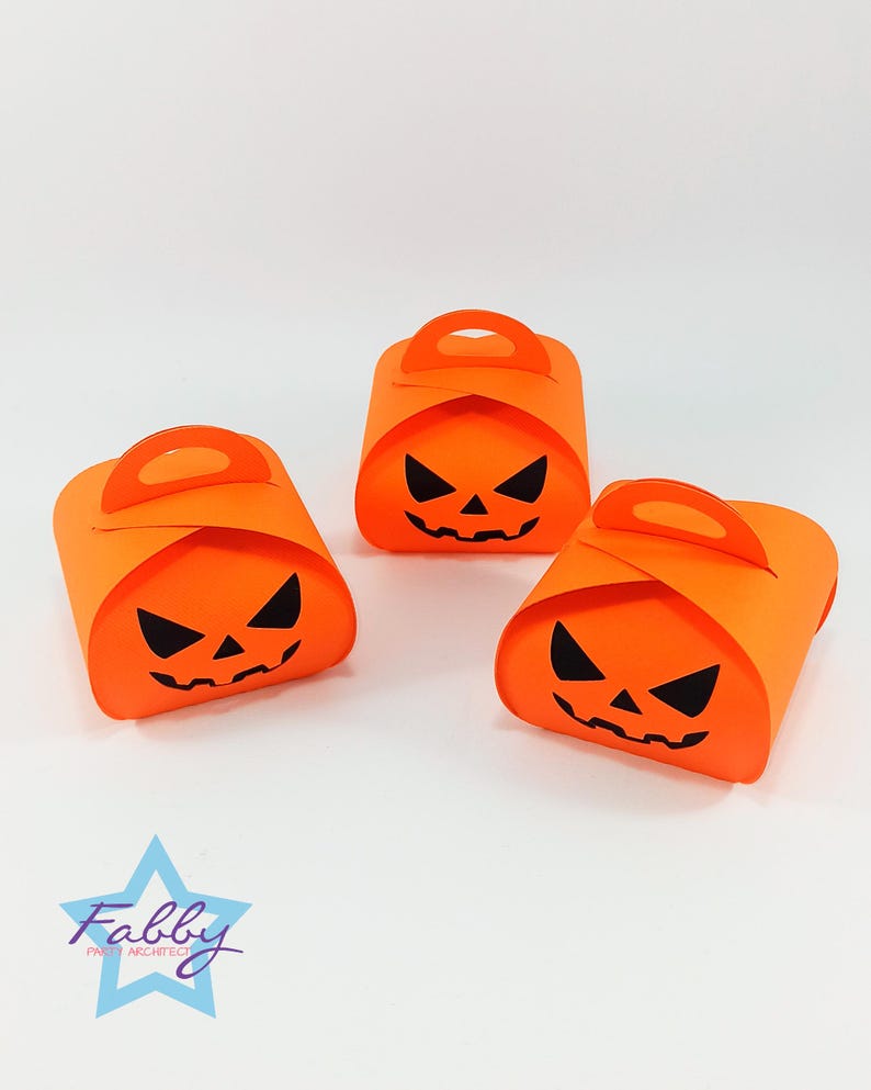 Halloween Pumpkin Box Template / SVG, PDF, Silhouette Studio - Etsy
