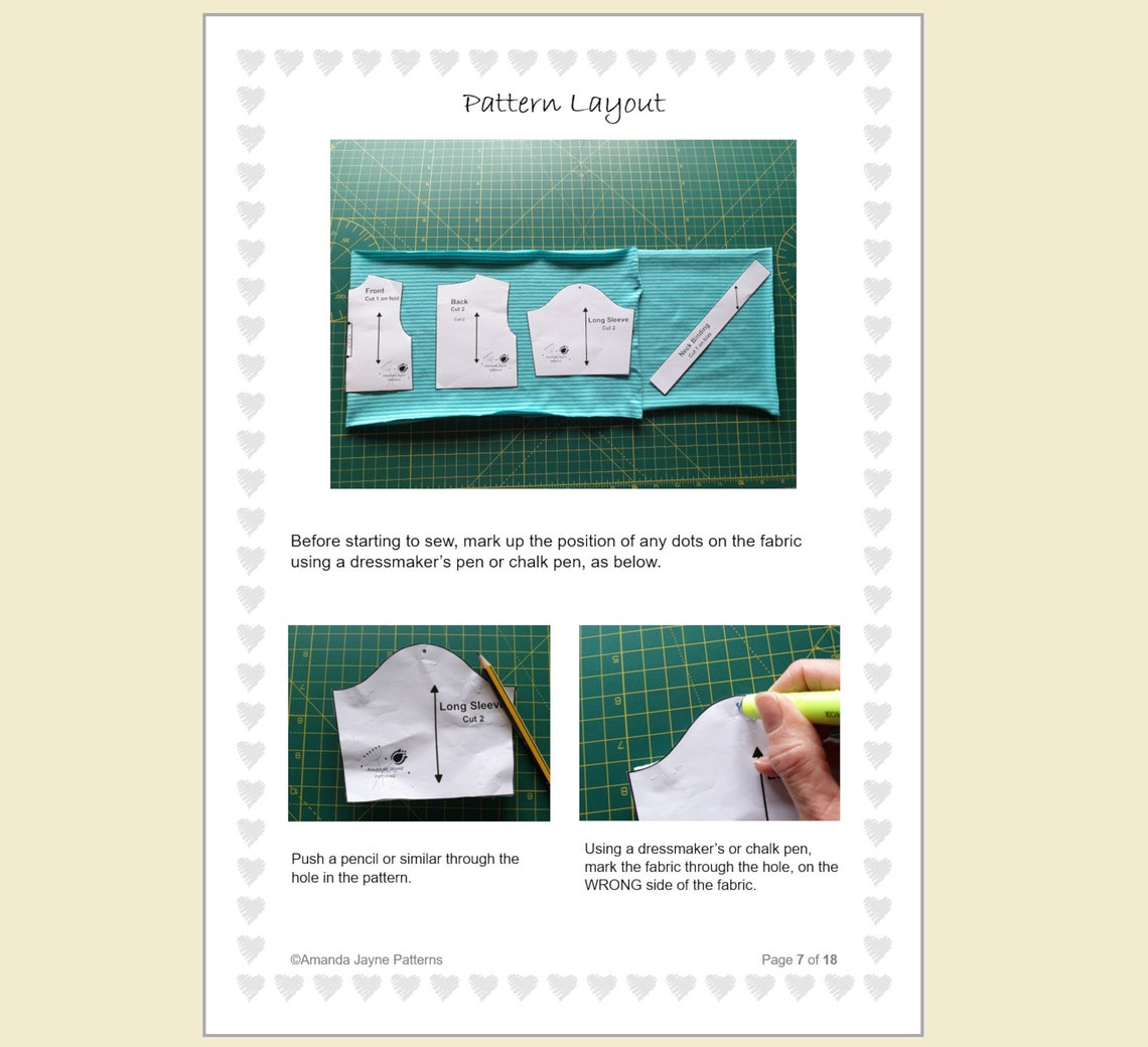 T-shirt Sewing Pattern for a 30cm Baby Doll Such as Corolle or Teeny ...