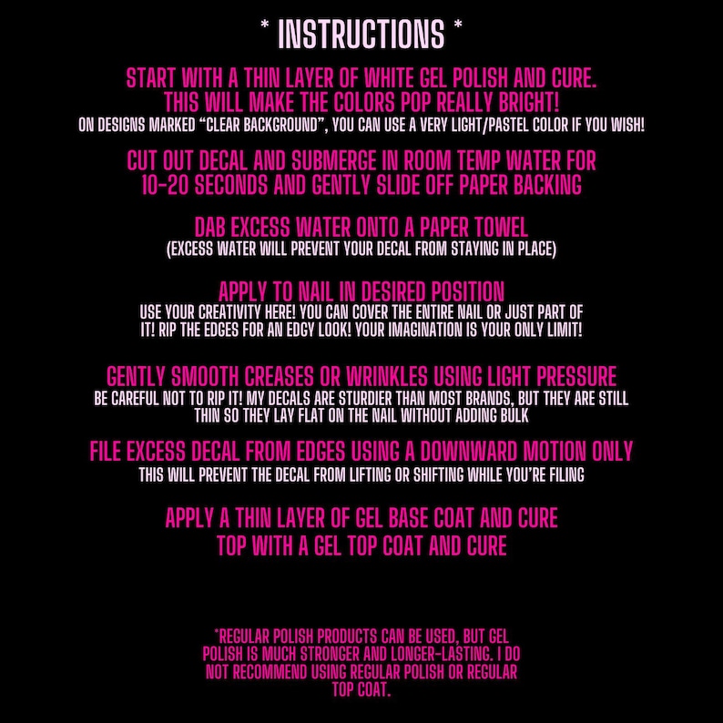 Pink Santas Holiday Nail Decals | Autumn Winter Waterslide Nail Art ...