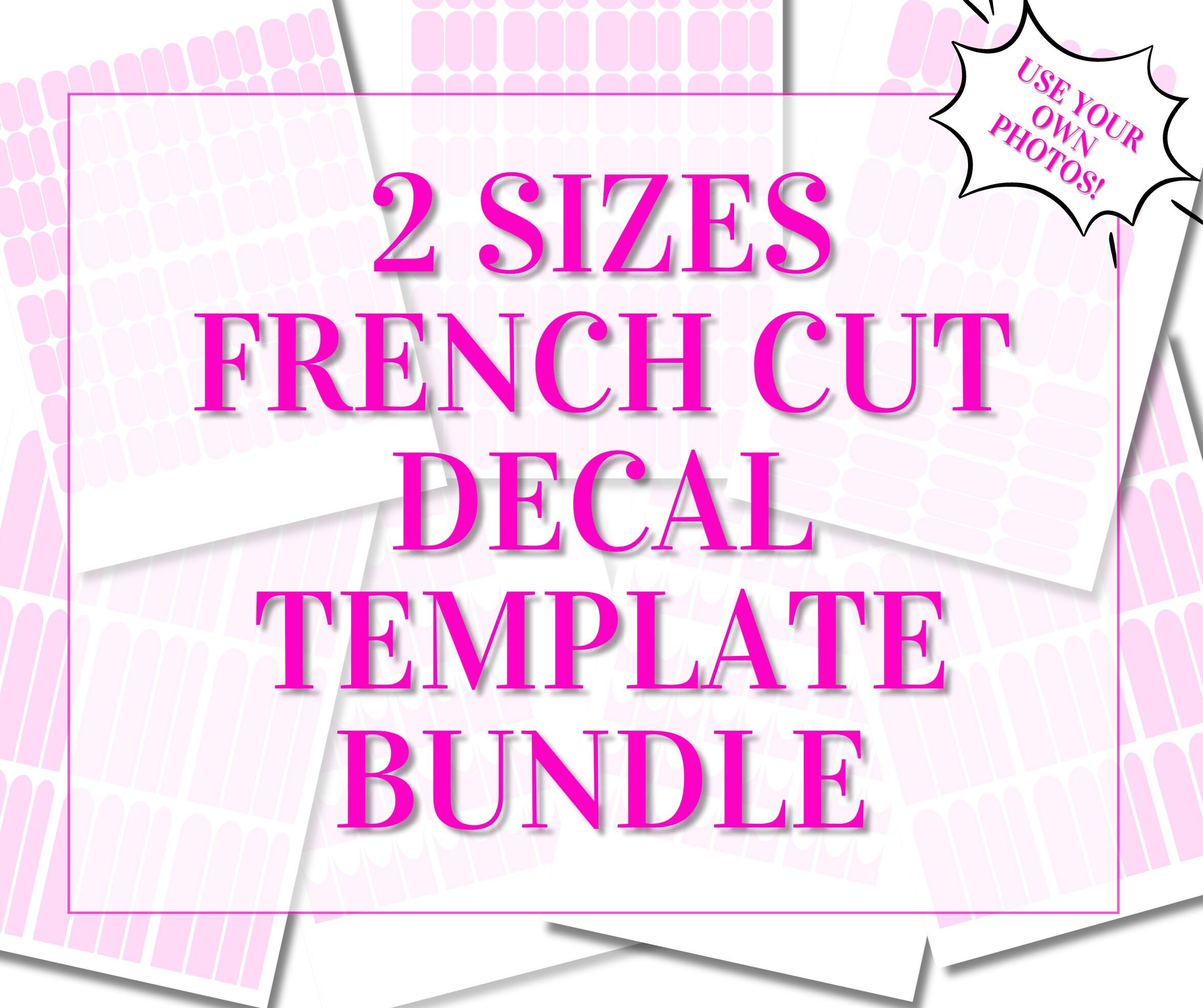 Waterslide Nail Decal Template Canva Template Printable Decals Editable