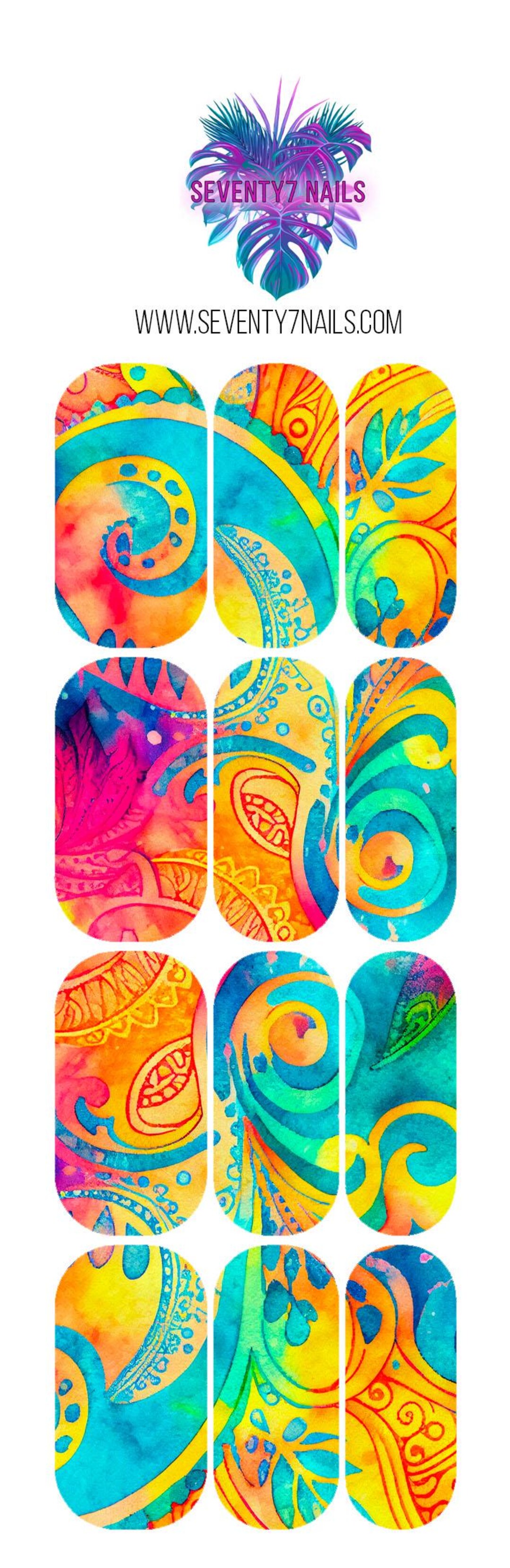 Trippin' Out Trippy Nail Decals | Psychedelic Waterslide Nail Art ...