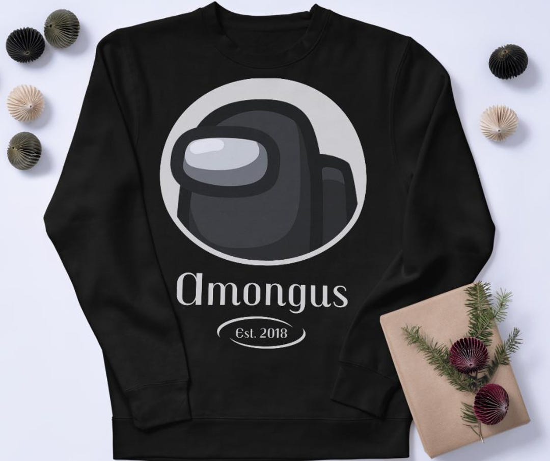 Funny Amongus Shirt, Black Impostor Crewmate Tee, Sus Video Game ...