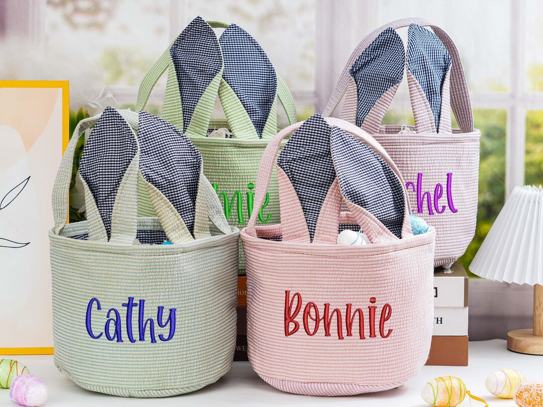 Custom Monogram Easter Basket,baby Easter Name Basket,personalized ...