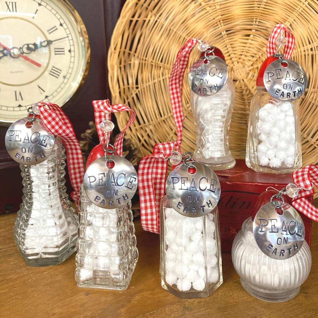 Salt Shaker Christmas Ornament Salt of the Earth HOPE JOY - Etsy