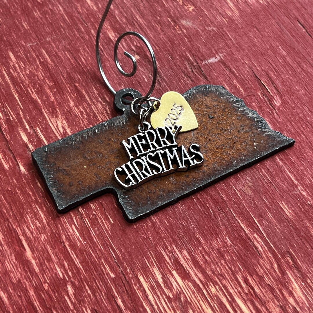NEBRASKA Christmas Ornament, Dated Personalized Custom Souvenir Gift ...