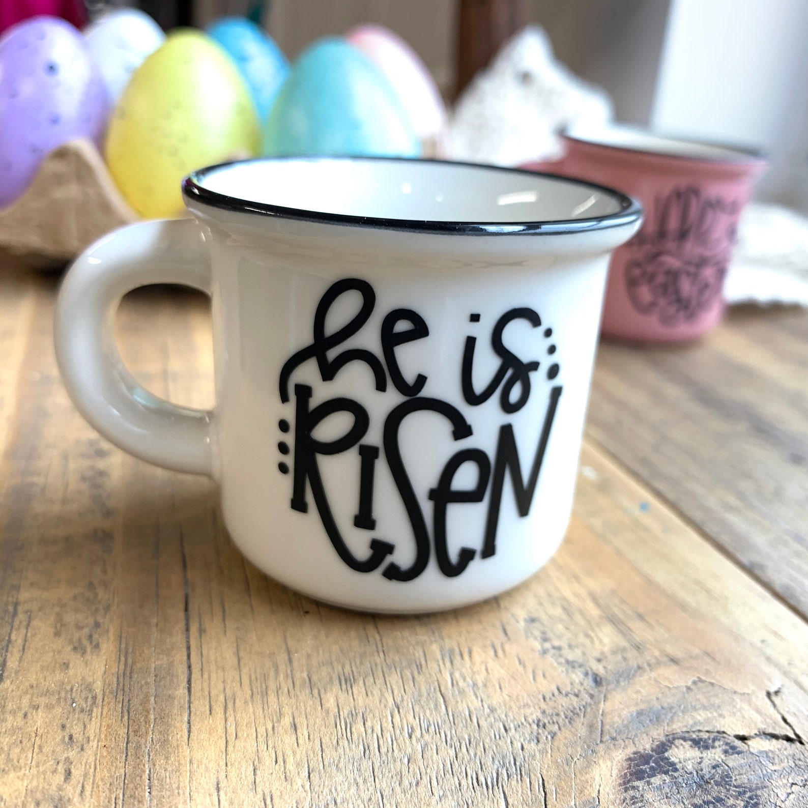 Easter Mini Mugs Easter Coffee Cup Easter Decor Espresso | Etsy