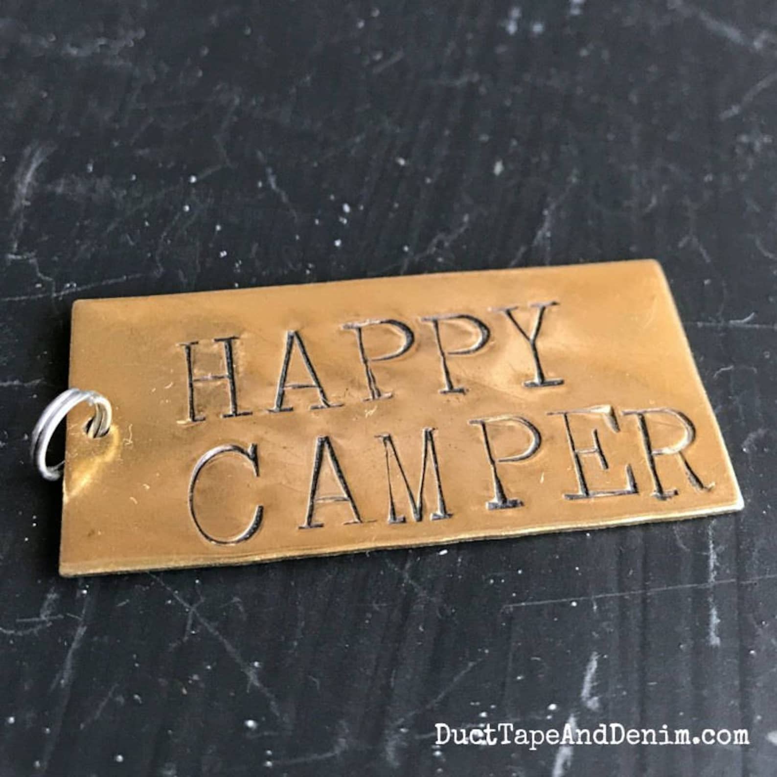 ADD ON Extra Hand Stamped Tag Personalized Brass Tag With - Etsy