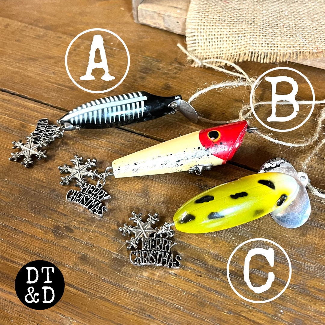 Fishing Ornament Vintage Fishing Lure Ornament Gift for Fisherman Gift ...