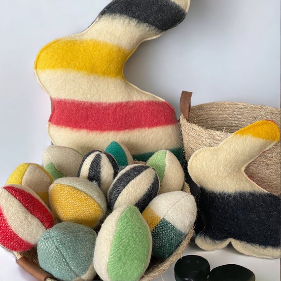 Handmade Upcycled Wool Easter Bunny, Rustic Rabbit, Primitive Bunny ...