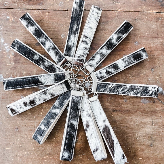 Cowhide leather key chain by Whimsy Wendy | Catch My Party