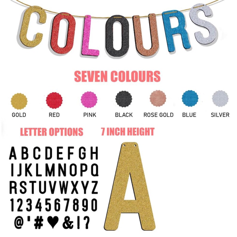 LARGE Personalised Custom Banner Bunting Handmade Party Decorations ...