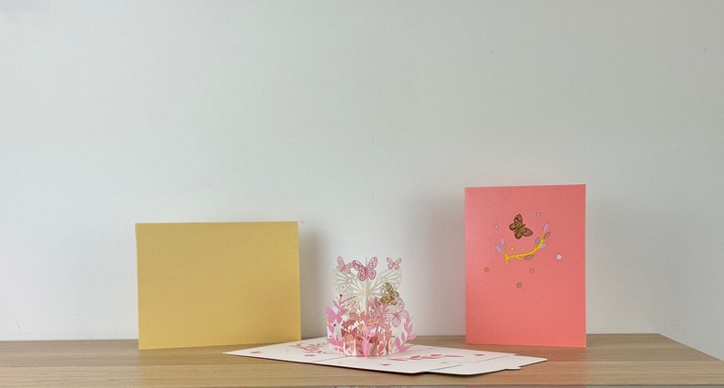 Pop up Card Birthday Butterfly Nature Animal Gift Present Greeting ...