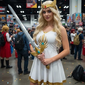 She-ra Inspired Cosplay Dress – Princess of Power Costume for Halloween ...