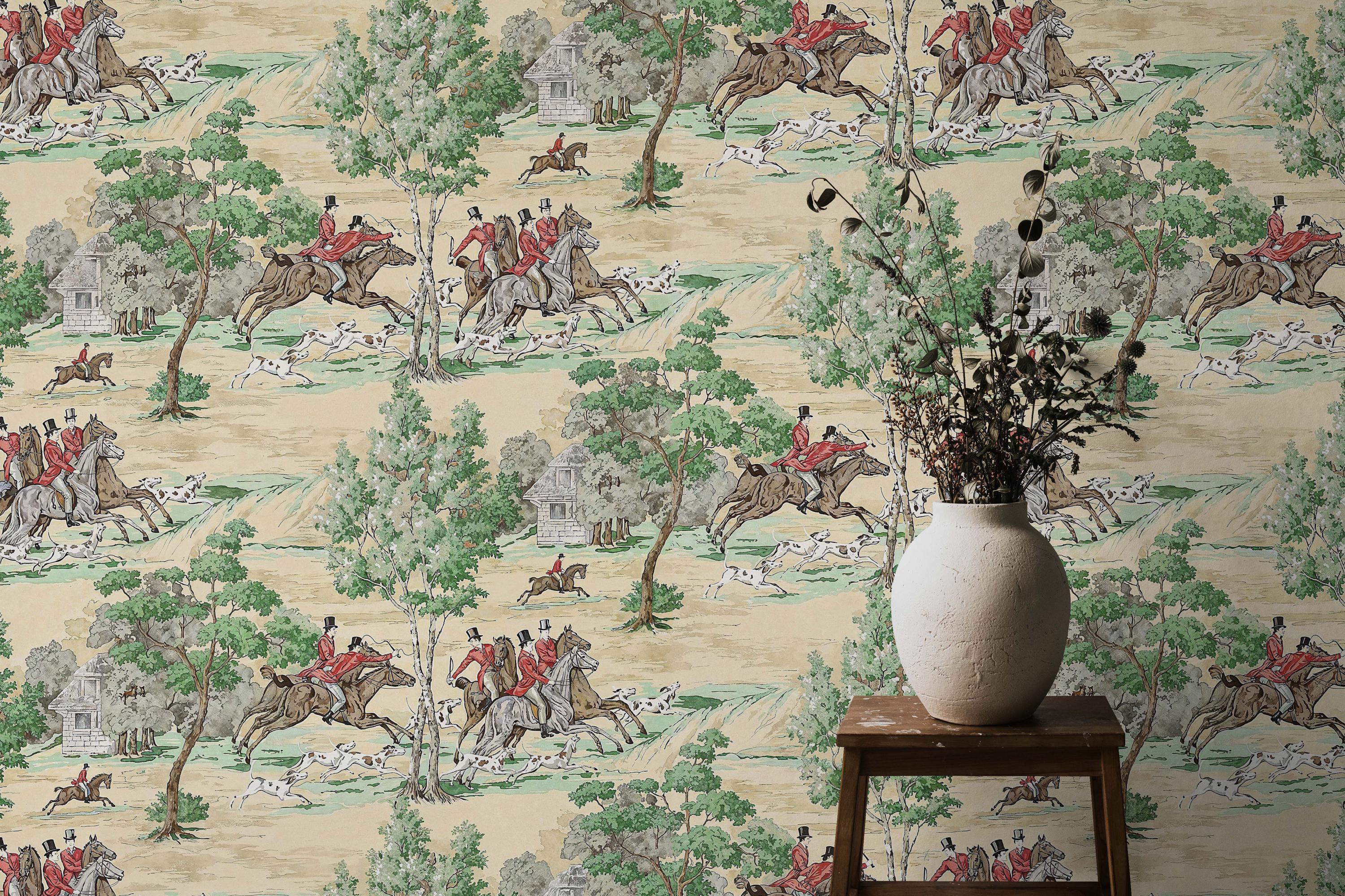 Tally Ho Wallpaper