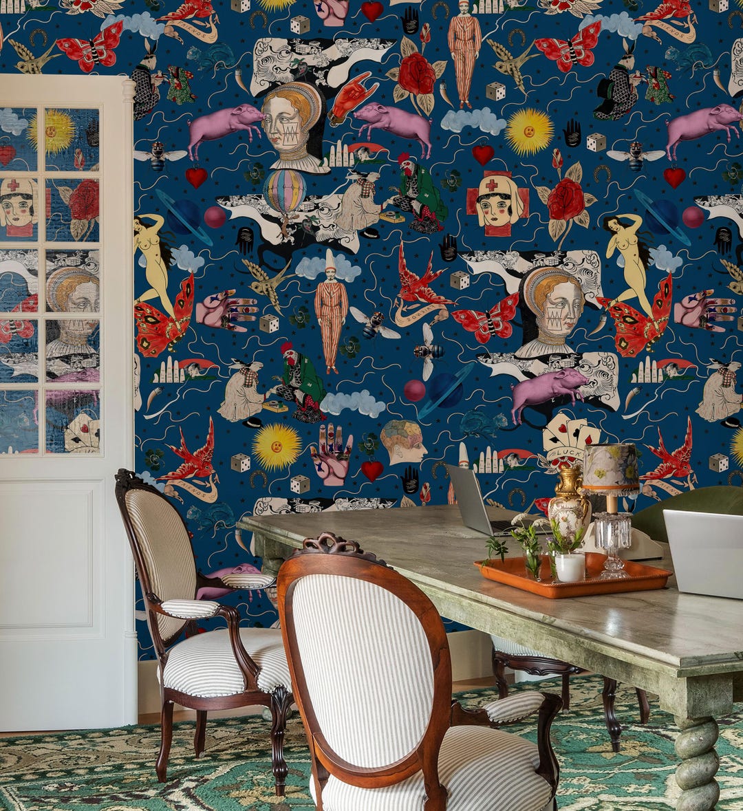 Illusionary Daytime Blue Premium Wallpaper by Mindthegap – Surreal ...