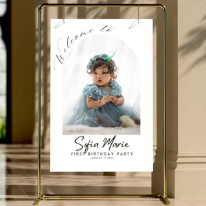 Editable Minimalist Welcome Sign Template, Minimalist Welcome Board ...