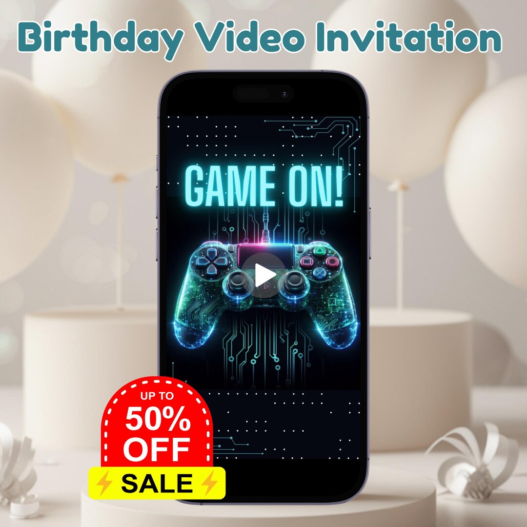 Editable Video Game Birthday Invitation, Gaming Invitation, Video Game ...