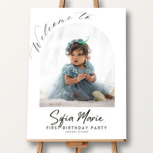 Editable Minimalist Welcome Sign Template, Minimalist Welcome Board ...