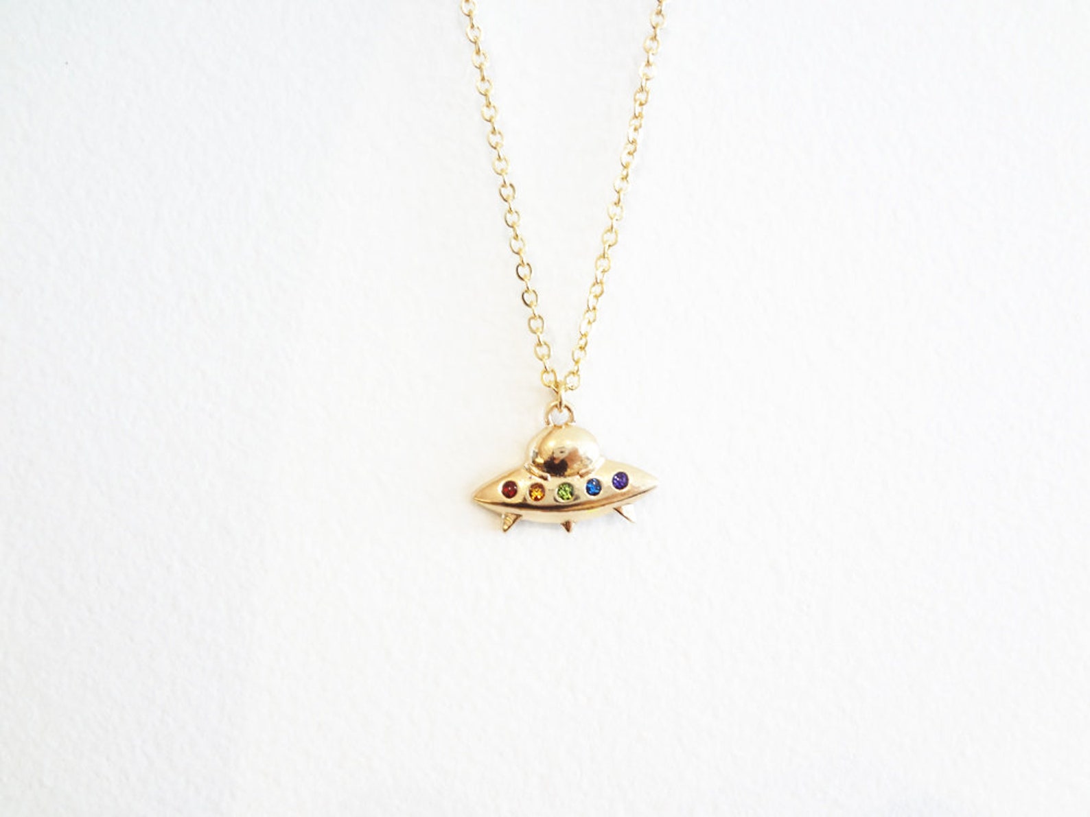 Ufo Necklace Outer Space Extraterrestrial Life Space Ship - Etsy