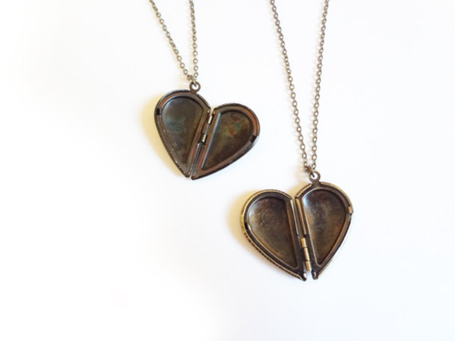 Best Friends Necklace My Other Half Heart Locket Necklace Set - Etsy